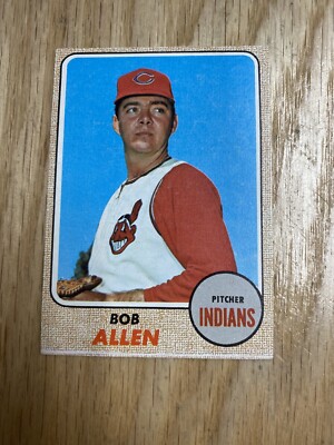 1968 Topps Baseball Bob Allen Cleveland Indians Card #176 | eBay