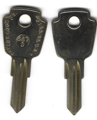 Taylor S67D Vintage Key blank Simca / Talbot / Matra Ilco SM6 | eBay