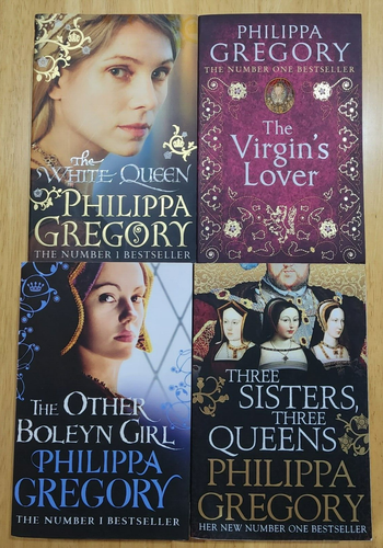 4 x Philipa Gregory Books Virgins Lover+White Queen+3Sisters+Boleyn ...