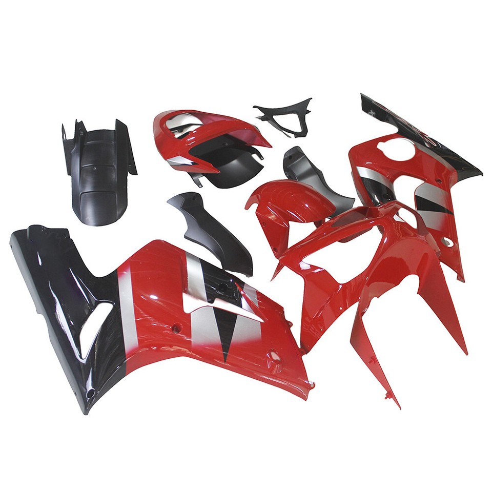 Fairing Kit for 2003 2004 Kawasaki Ninja ZX6R 636 ABS Bodywork Red ...