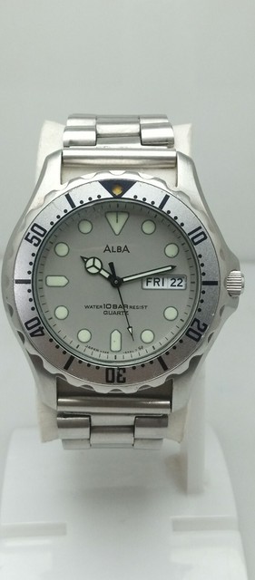 Alba 10 Bar Chronograph Stainless Mens Watch for sale online | eBay