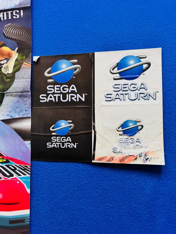 Sega Saturn There Are No Limits Poster + STICKERS Console System Promo ...