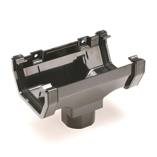 BLACK SQUARE GUTTER and DOWNPIPE FITTINGS uPVC | eBay UK