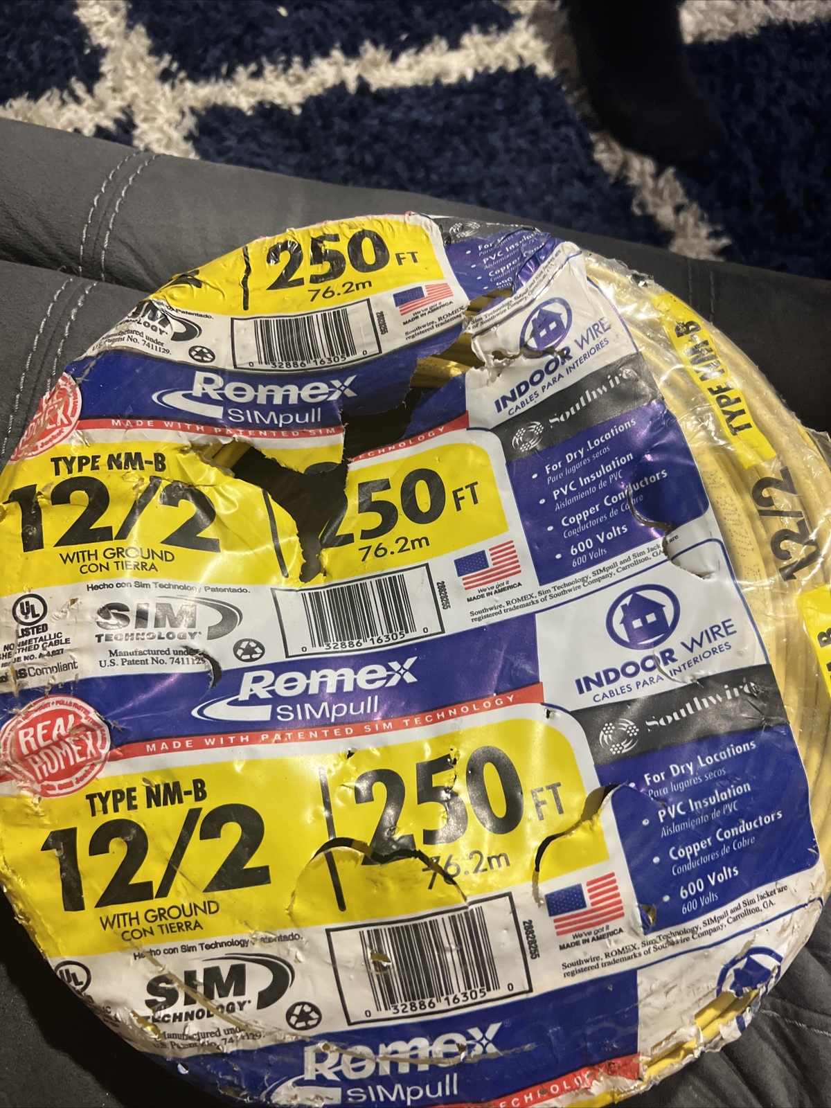 romex 12/2 250ft Type NM-B | eBay