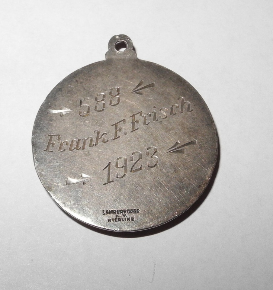 1923 Baseball New York Giant Season Pass Ticket Pin Charm Issued To ...