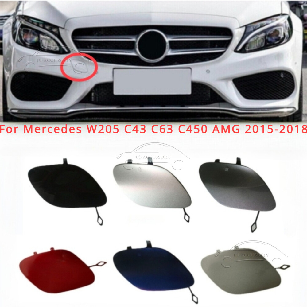 Front Bumper Tow Hook Eye Cover For Mercedes W205 C43 C63 C450 AMG 2015 ...