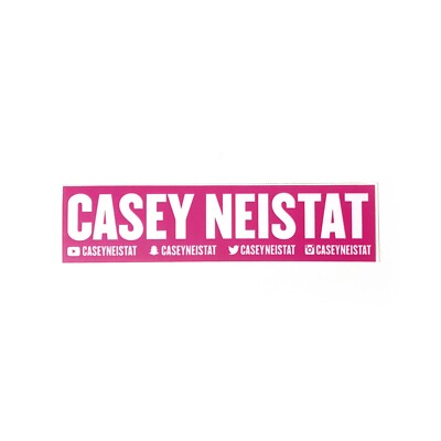 Casey Neistat Sticker Official Sticker 4”x1” YouTube Sticker | eBay
