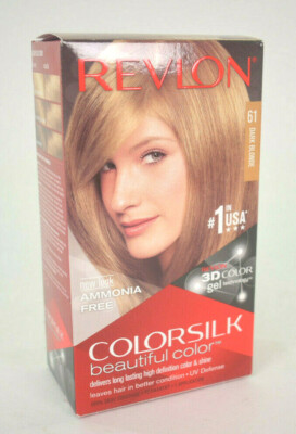 NEW Revlon ColorSilk Permanent Color 61 Dark Blonde Hair Dye | eBay