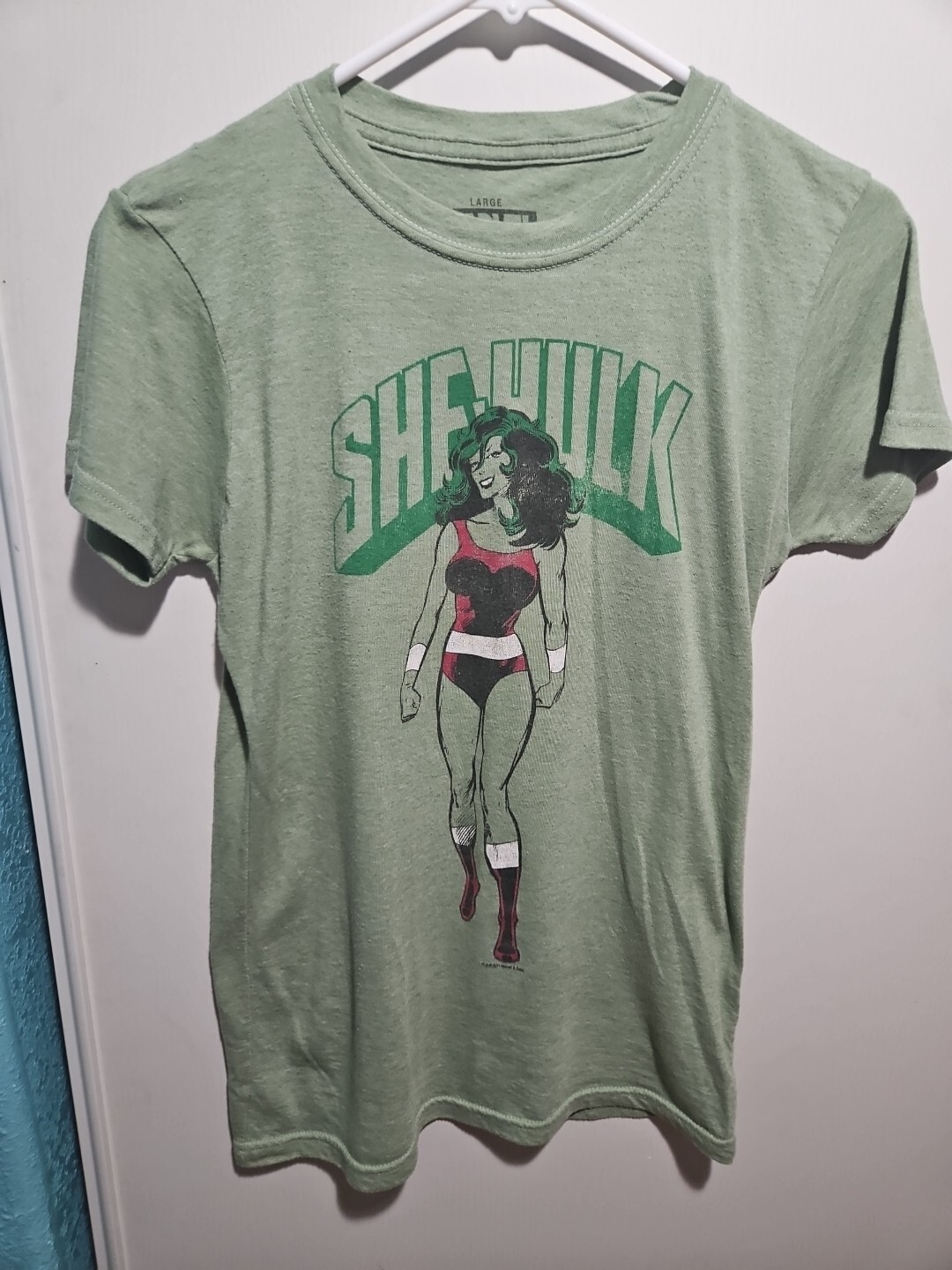 Vintage Rare She Hulk Marvel Tshirt Women's Green Gra… - Gem