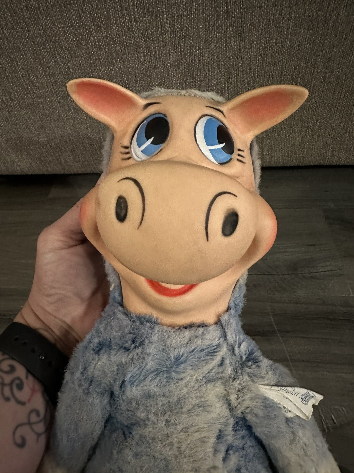 1959 Quick Draw McGraw Rubber Face Plush Doll KNICKERBOKER TOY 16 ...