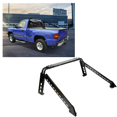 Black Steel Roll Bar Rack Fits Full Size Trucks/Silverado/Ram/F-150 | eBay