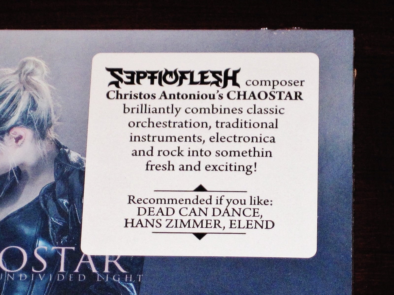 Chaostar: The Undivided Light CD 2018 Septicflesh Season Of Mist USA ...