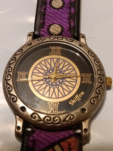 Shiffon Womens Watch Vintage 26mm Case Crystal FANCY GEOM. D Black ...