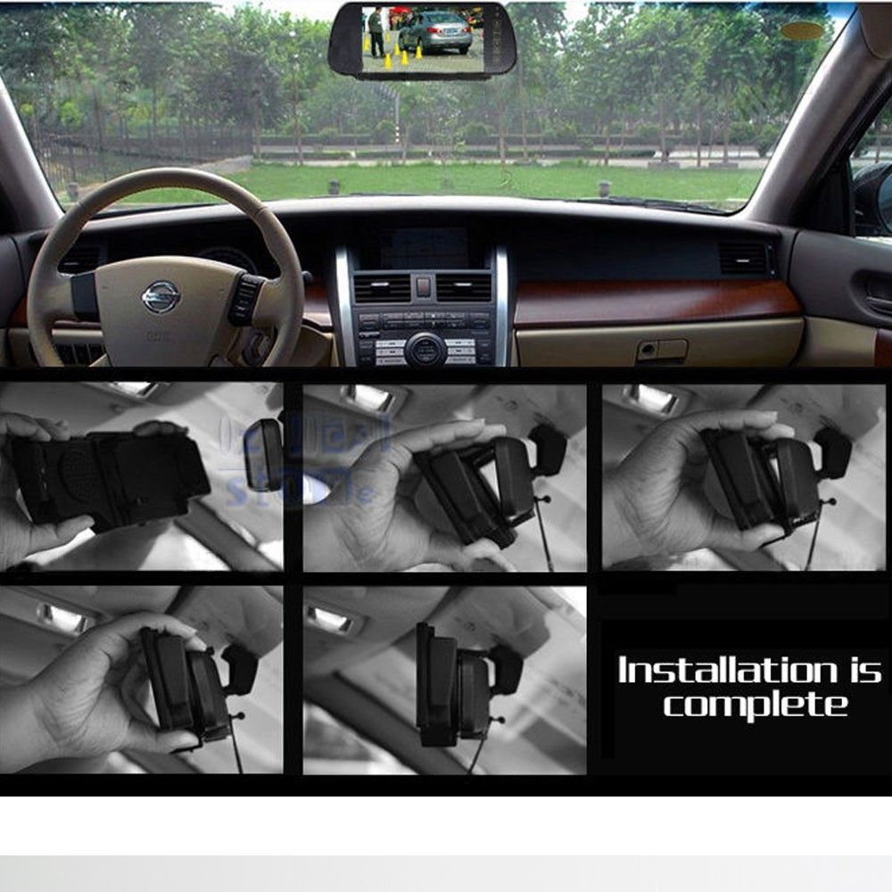 7" Rear View Mirror Monitor+Nightvision Backup Camera for Mercedes-Benz ...