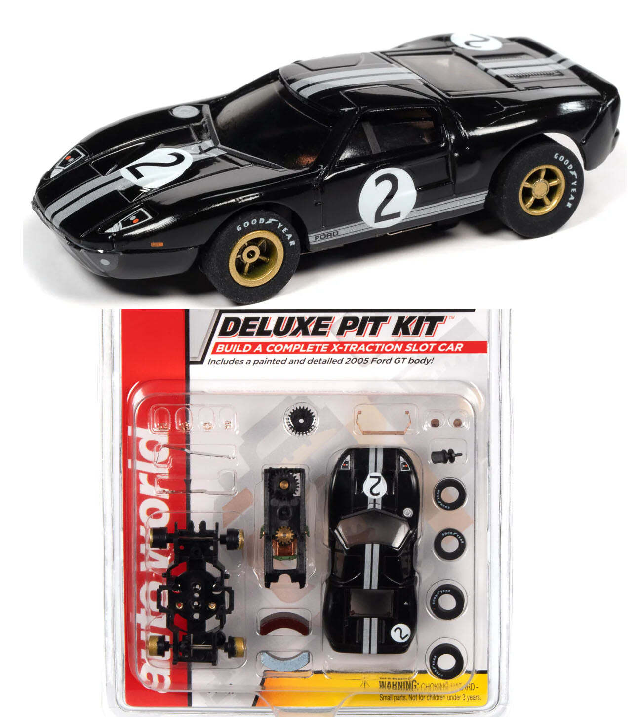 Auto World 2005 Ford GT Black #2 Deluxe Pit Kit HO slot car for AFX | eBay
