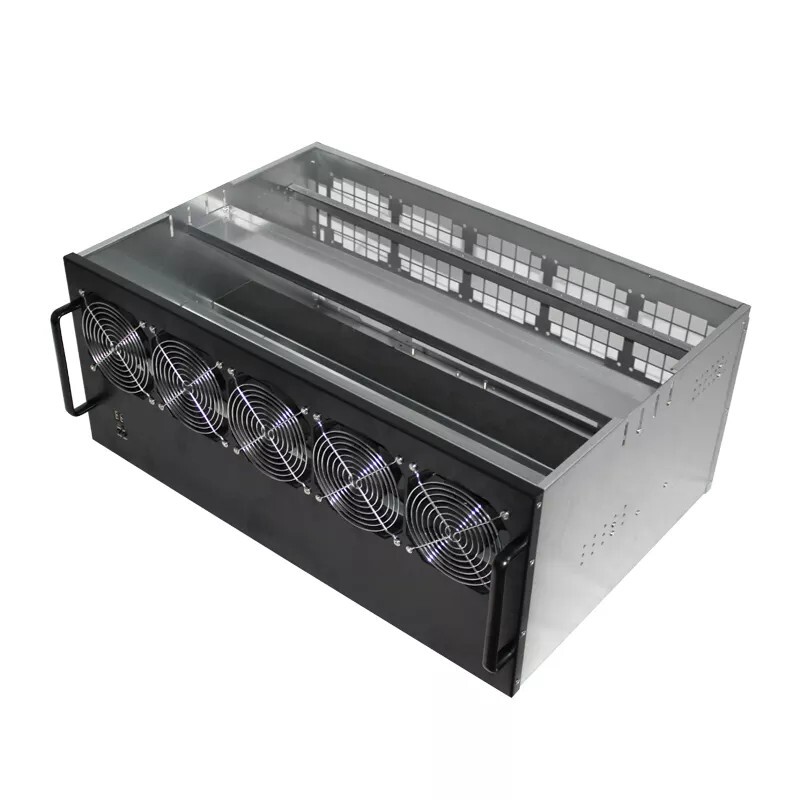 GPU Server Case | 6U | 13GPU | Crypto Mining Case | Black | Aluminum ...