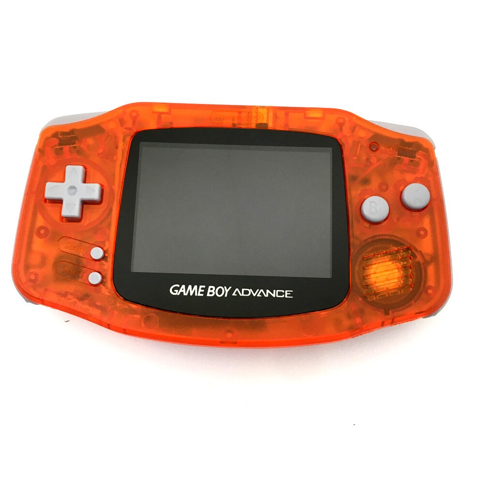 Clear Orange + Gray key 10 Levels Backlit V2 IPS LCD GameBoy Advance ...