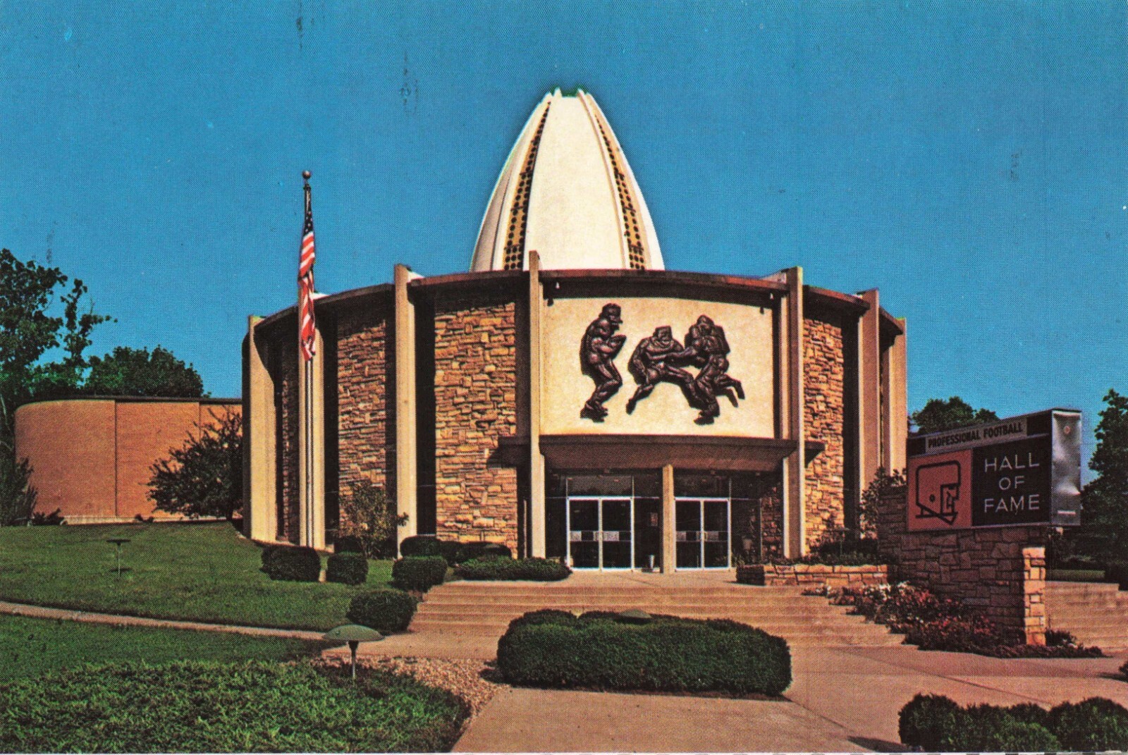 Postcard OH Canton Football Hall of Fame NFL Shrine Legends of the Game ...