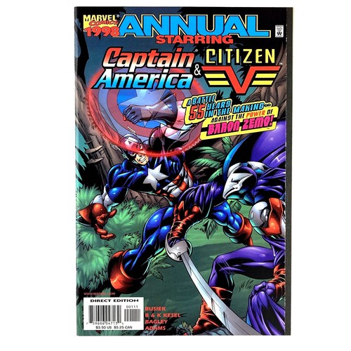 Captain America & Citizen V Annual 1998 Marvel VF/NM Bucky She-Wolf ...
