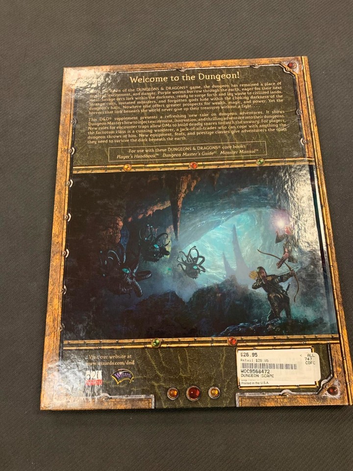 D&D Dungeonscape 2007 Hardcover Supplement RPG Book Dungeons & Dragons ...