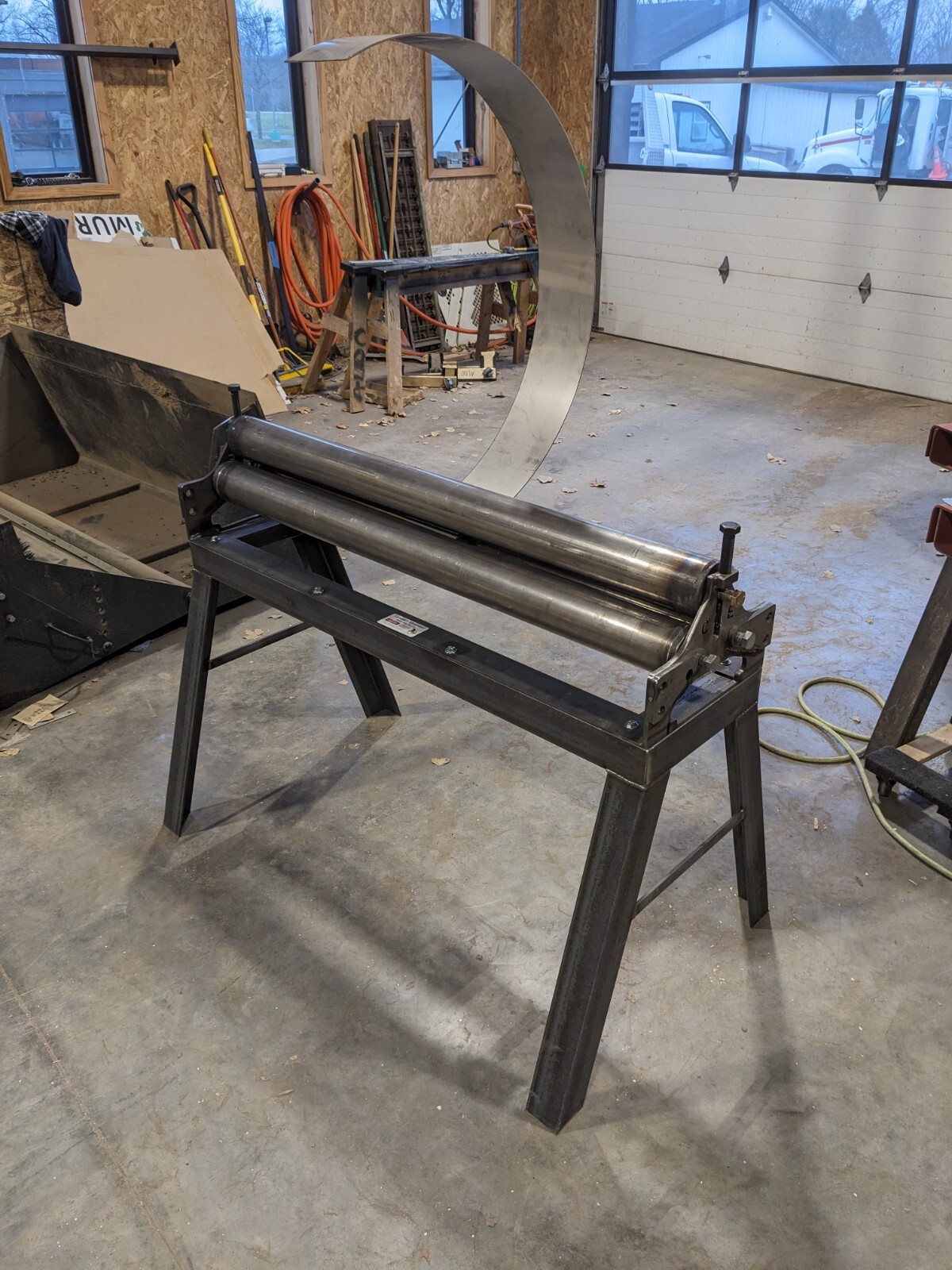 48 Super Heavy Duty Sheet Metal Roller Slip Roll rolling x 1/8 steel 10 ...