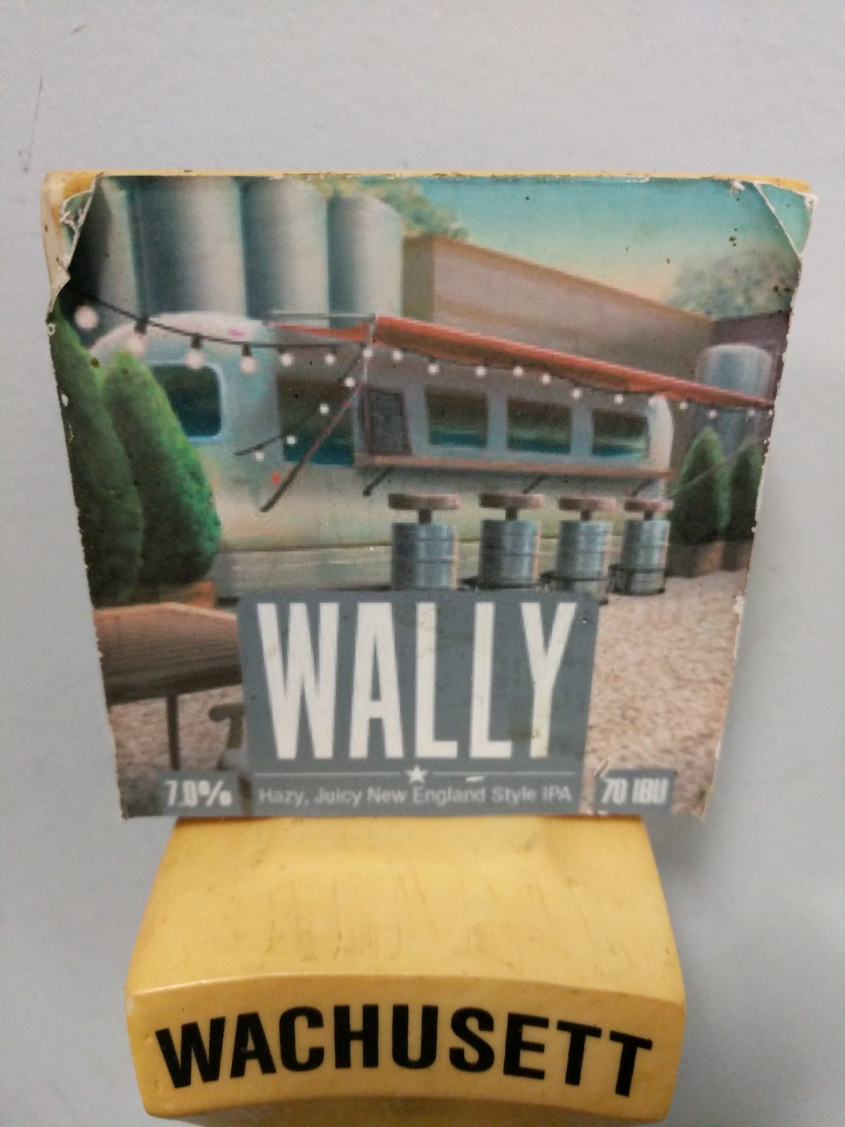 Wachusett Wally New England Style IPA Beer Tap Draft Handle Bar Pub Lot ...