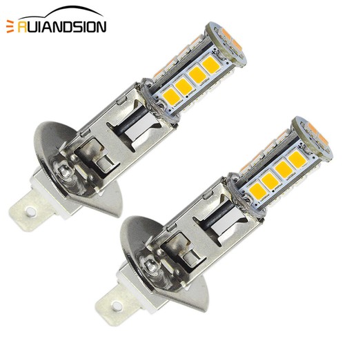 2X Amber Yellow H1 2835 18SMD LED 12V Car Auto Fog Light Bulb Driving ...