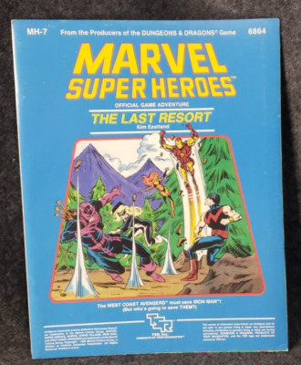 The Last Resort with Map - TSR Marvel Super Heroes Role Playing 6864 ...