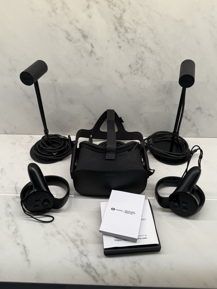 Meta Oculus Rift Virtual Reality Wireless VR CV1 Headset Kit *UNTESTED ...