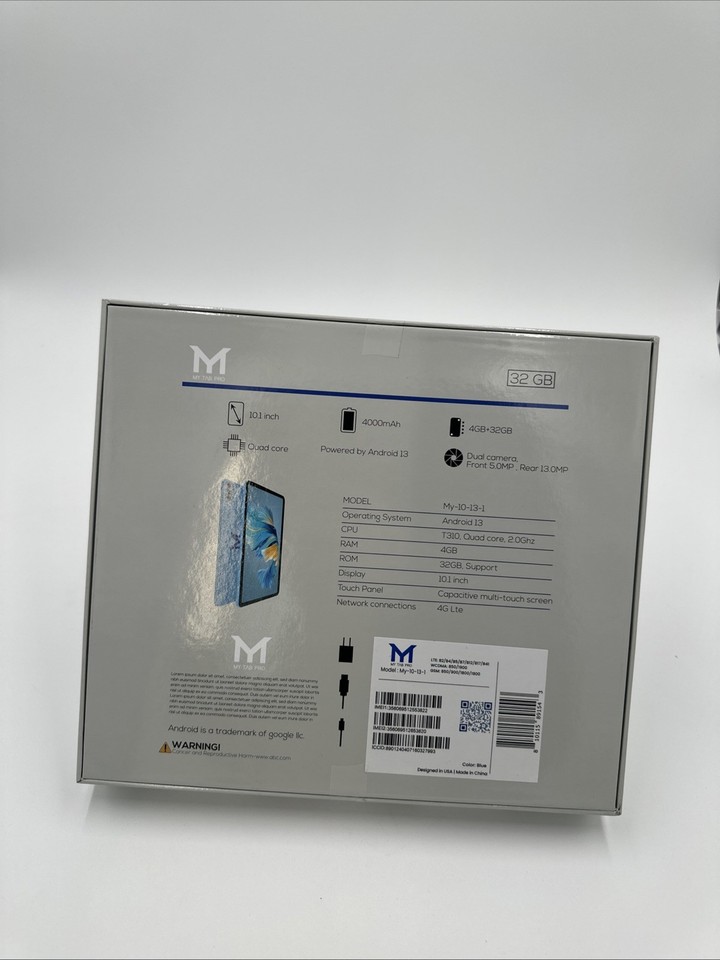 10.1 Inch Tablet 4G LTE Android Tablet 64GB+4GB RAM WiFI + Unlocked | eBay