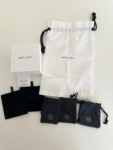 Mejuri Packaging Drawstring Bag Box for Necklace Earrings Accessories ...