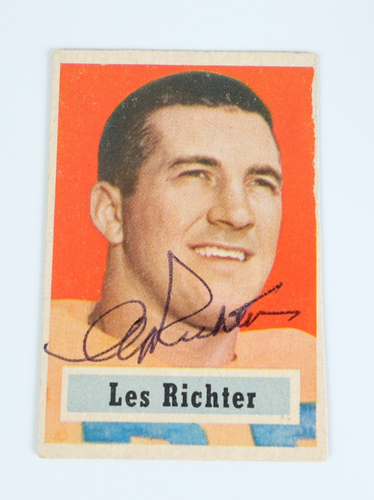 1957 Topps Les Richter #10 Auto Signed, Half of Card | eBay