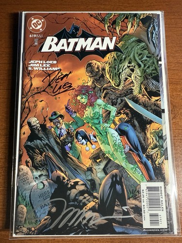 BATMAN #619 SIGNED by JIM LEE and JEFF LOEB VILLAINS VARIANT HUSH 2003 ...