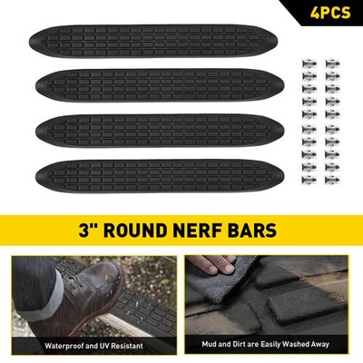 Nerf Bar Replacement Pads for 3" Round Tubes-Durable Non-Slip Step Pad ...