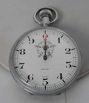 Rare Oversize 57mm J. Racine Gallet 5 Minute-10 Second Racing Timer ...