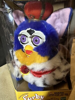 RARE Furby YOUR ROYAL MAJESTY 2000 SPECIAL LIMITED EDITION Purple Eyes ...
