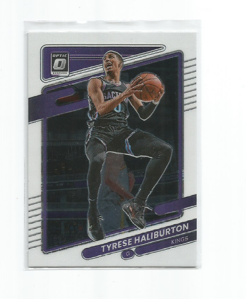 TYRESE HALIBURTON (Sacramento) 2021-22 PANINI DONRUSS OPTIC CARD #38 | eBay
