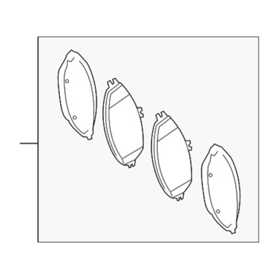 Genuine OEM Front Disc Brake Pad Set For Mercedes 0004204603 | eBay