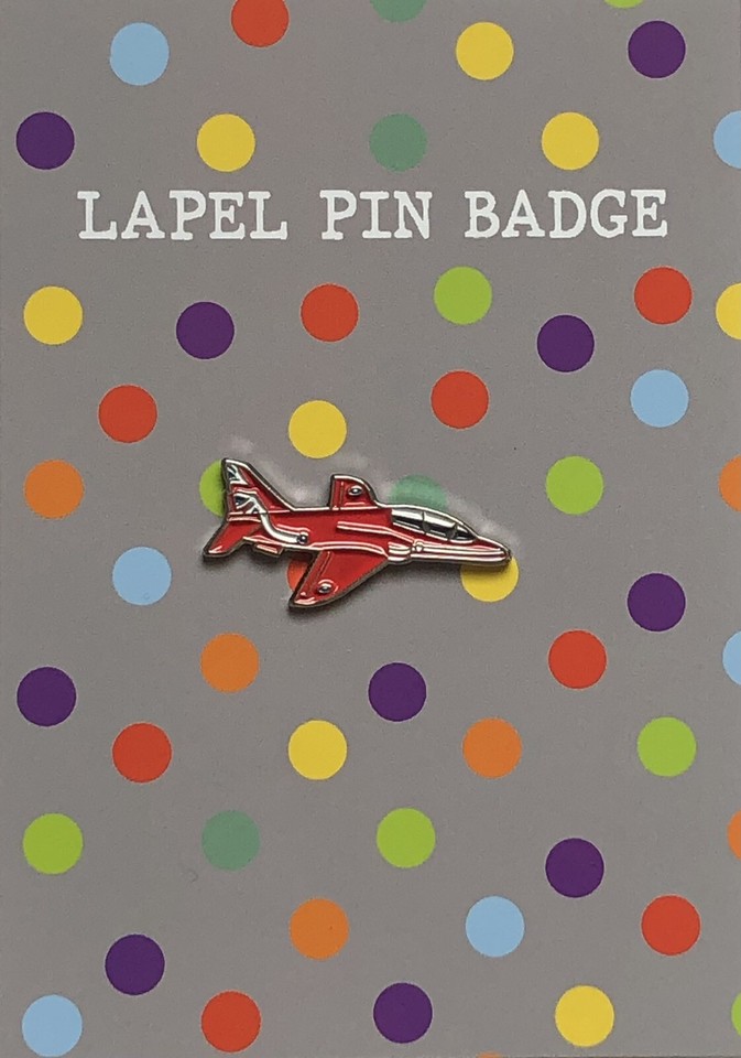 RAF Red Arrows Hawk Aircraft Plane Lapel Pin Badge, Enamel & Metal 48 ...