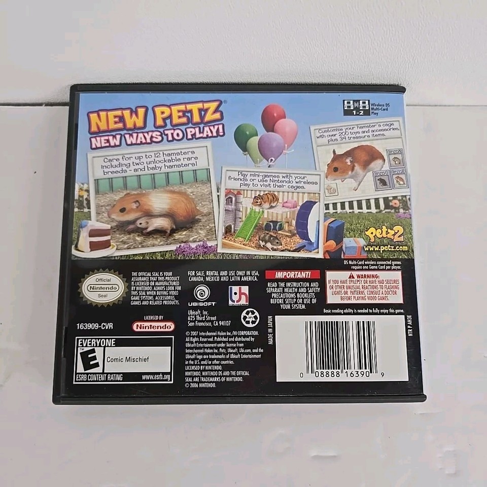 Nintendo DS Games-Petz Lot Of 3 - Hamsterz 2, Dolphinz, Dogz Talent ...