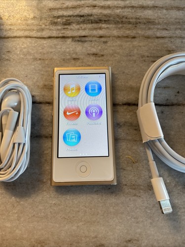 iPod Nano 7th Gen 16GB - Gold. . New Battery Installed. 55 888462543811 ...