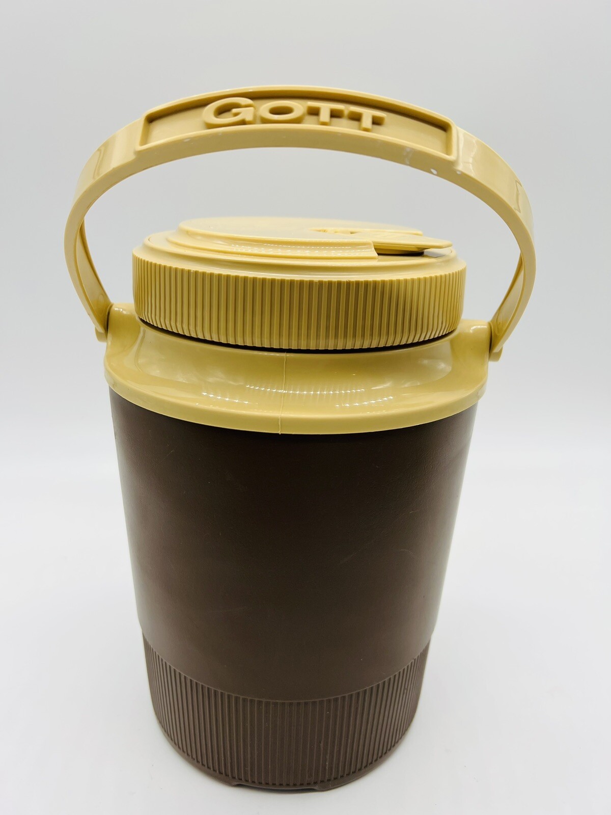 VTG Gott Model 1502 Roy Rogers Brown 1/2 Gallon Thermos Water Jug Tan ...