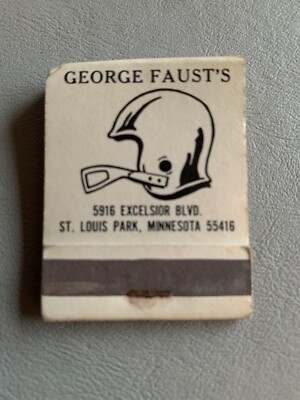 Vintage George Faust’s Restaurant Matchbook | eBay