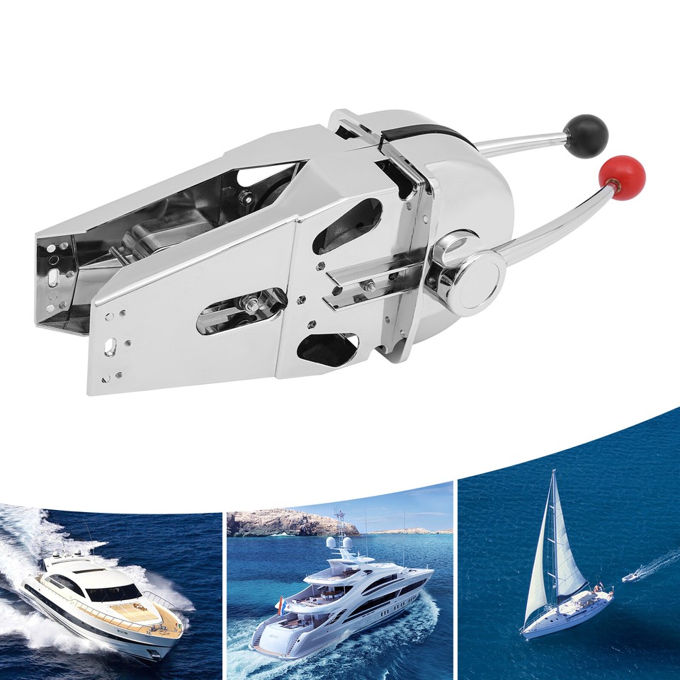 Marine Boat Twin Lever Dual Engine Shift Throttle Top-Mount Engine ...