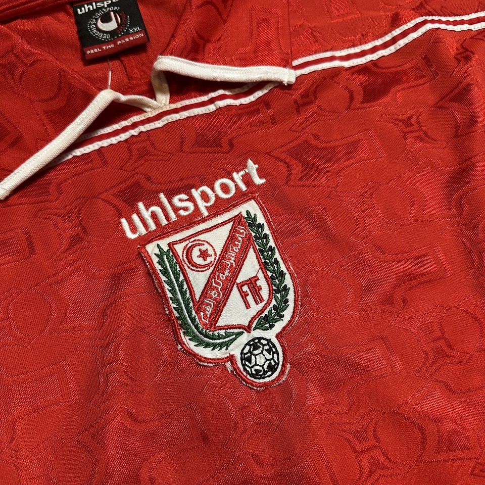 Original Tunisia Football Shirt Mens XXL Uhlsport 2001 Away #23 Vintage ...
