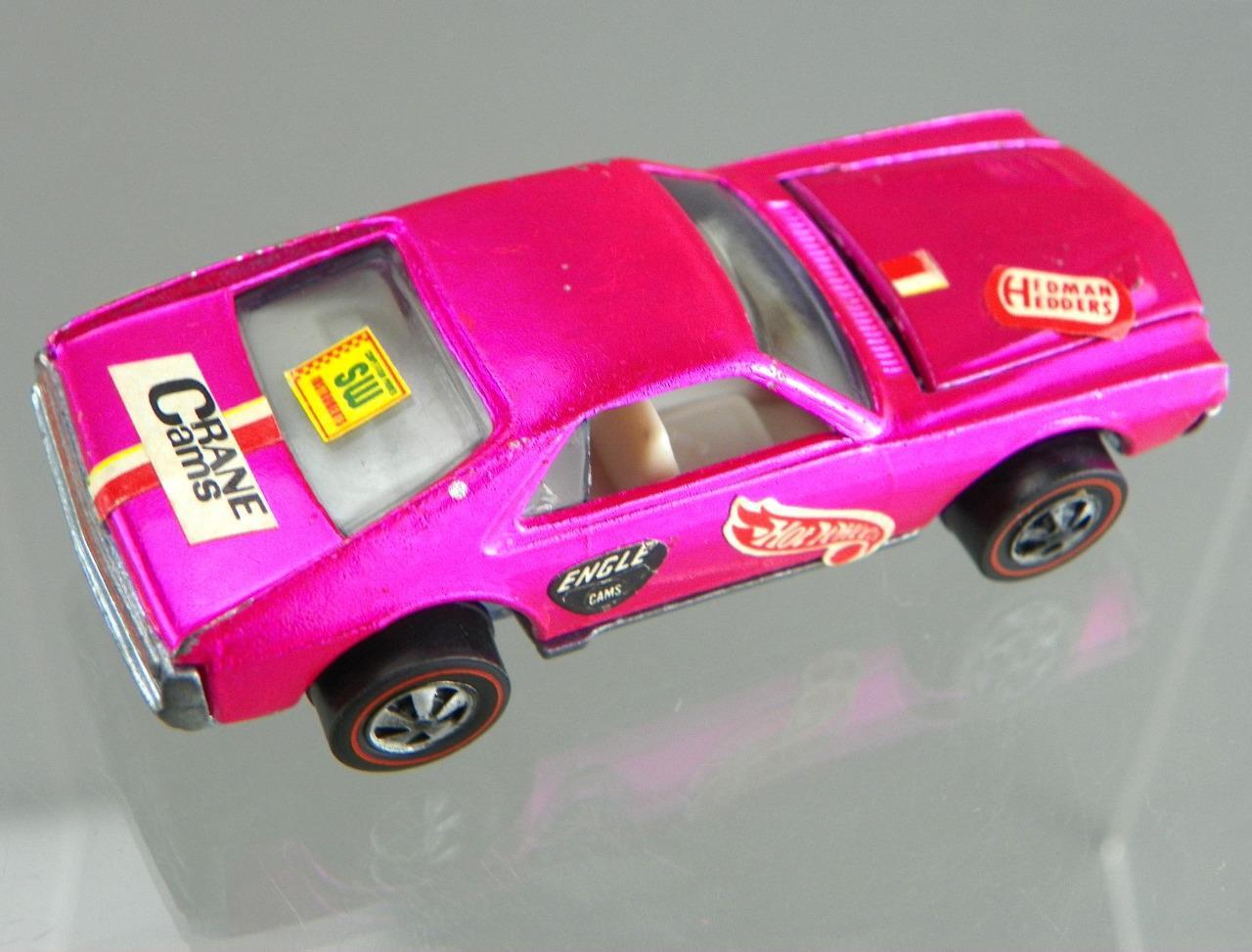 Vintage 1968 Hot Wheels Diecast 1/64 Redline Custom AMX Hot Pink VG-NM ...