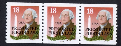 Scott #2149a George Washington Monument Plate # (PNC) 3 Stamp Coil ...