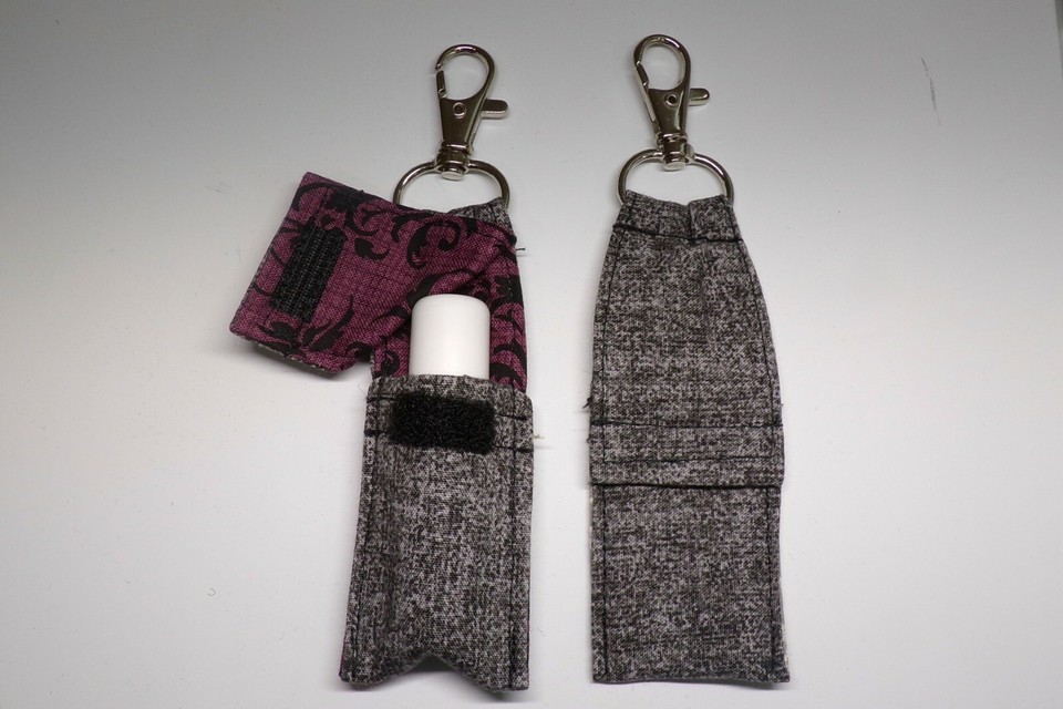 CLOSED TOP Chapstick Holder*dog Tag*Military*army VETeRAN*key chain ...