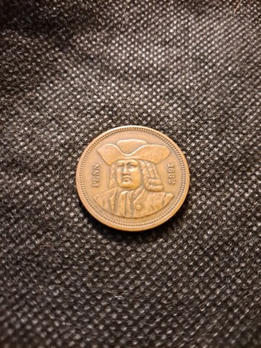 ANTIQUE 1882 WILLIAM PENN DISTRIBUTED BY EMPLOYEES TOKEN! e7837UDXX | eBay