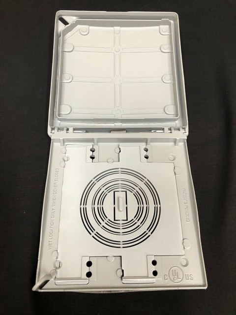 Commercial Electric 2-gang Weatherproof Universal Device Cover Gray for ...